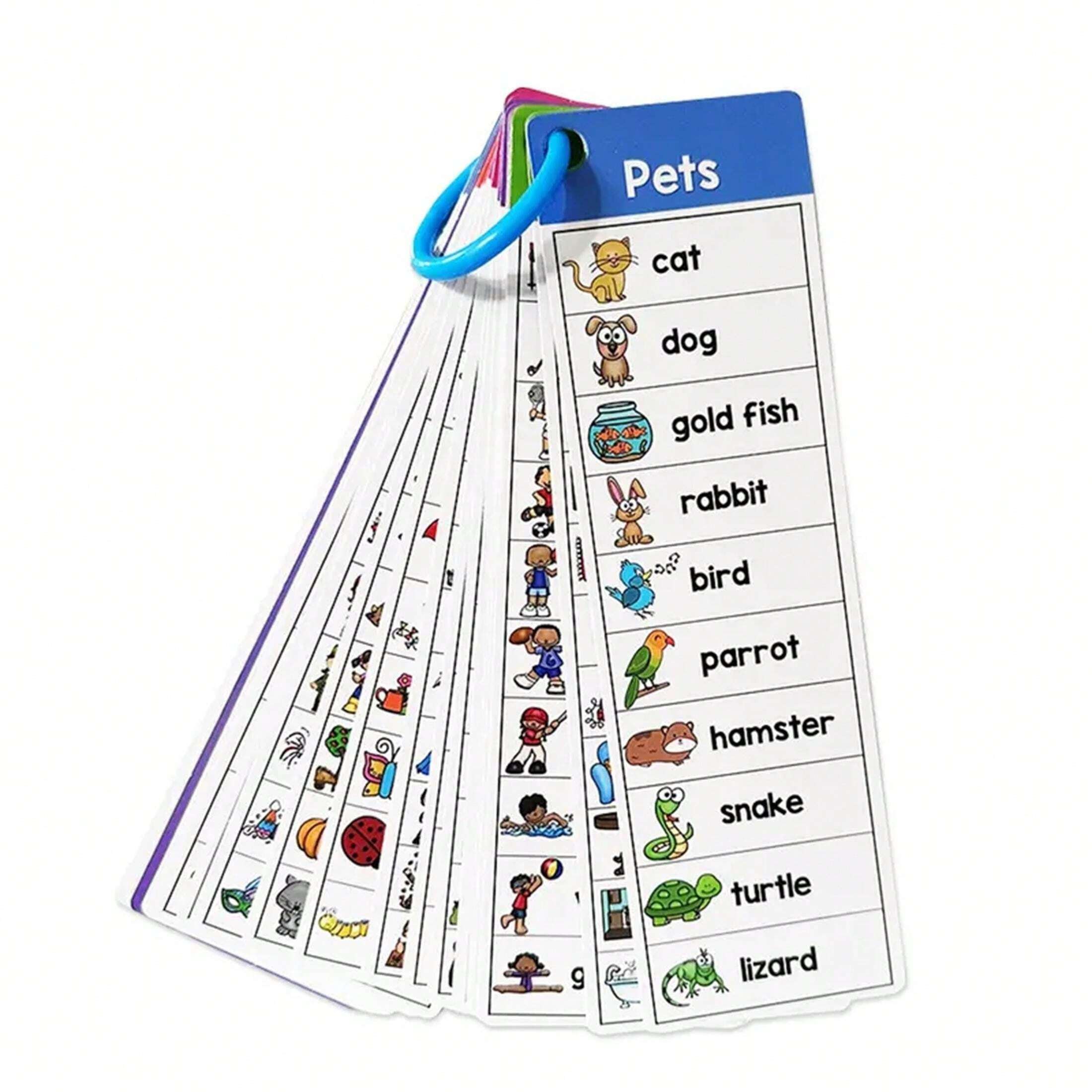 40 tarjetas flash de vocabulario visual, perfectas para aprender y ...