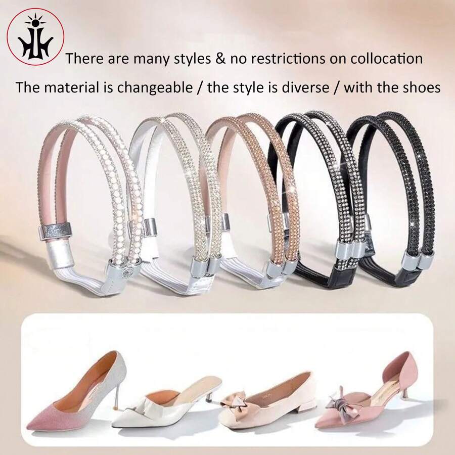 1 Pair High Heel Shoelace Holders, No Installation Shoe Laces Fastener ...