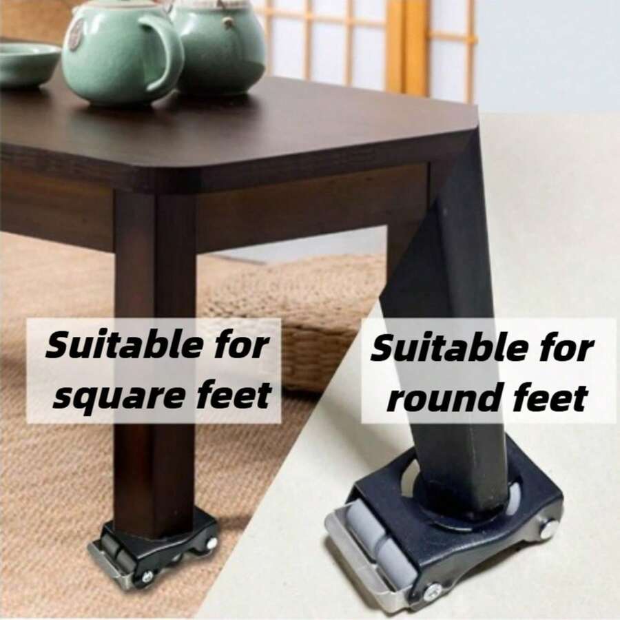 Quiet High Capacity Movable Casters, Can Be Fixed Tea Table Furniture ...