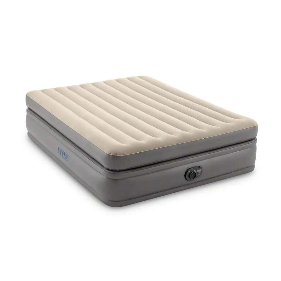 Intex Intex Dura Beam Plus Fiber-Tech Elevated Air Mattress With Built-In Pump, Queen | SHEIN USA