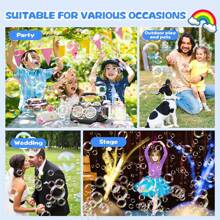 Automatic Bubble Machine Upgrade Bubble Blower With 2 Fans, 20000 ...