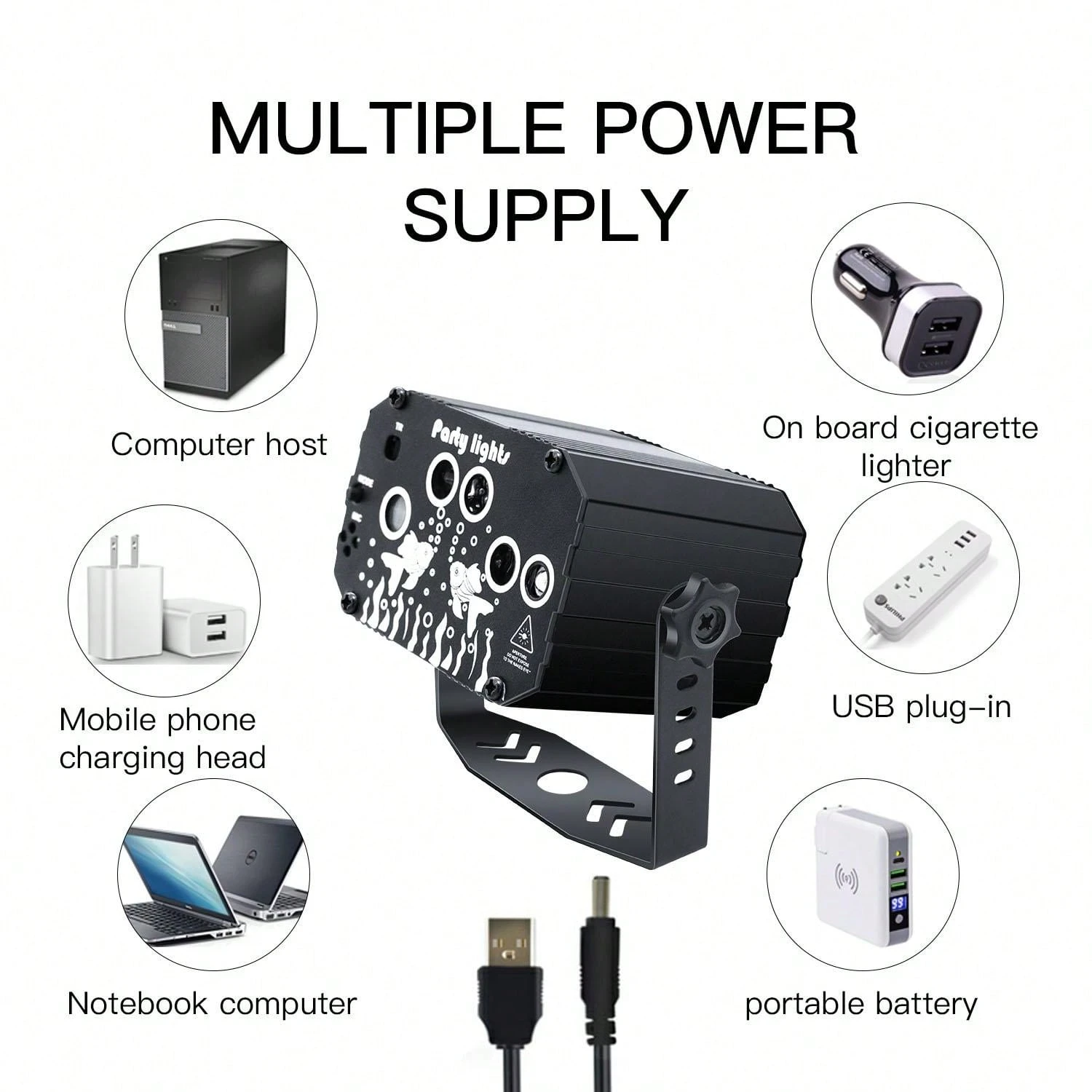 DJ Party Light Stage - Northern Lights Effect RGB Sound Activated Disco ...