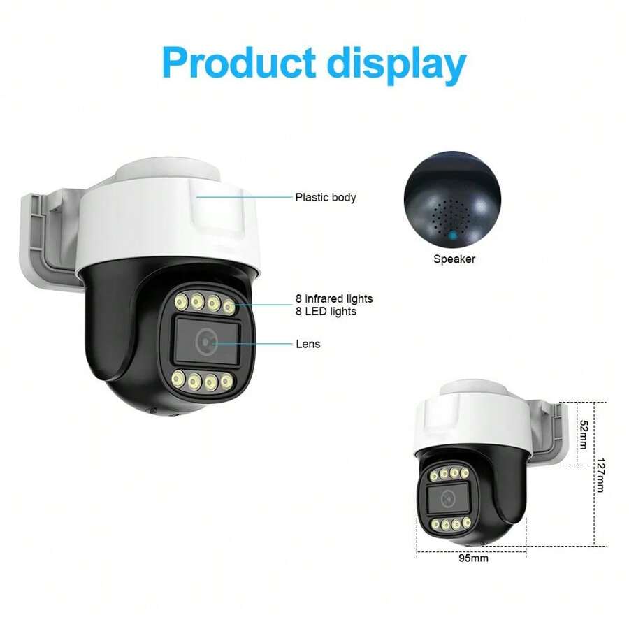 CCTV 1080P AHD PTZ Camera Full Color Night Vision UTC Coaxial BNC Audio ...