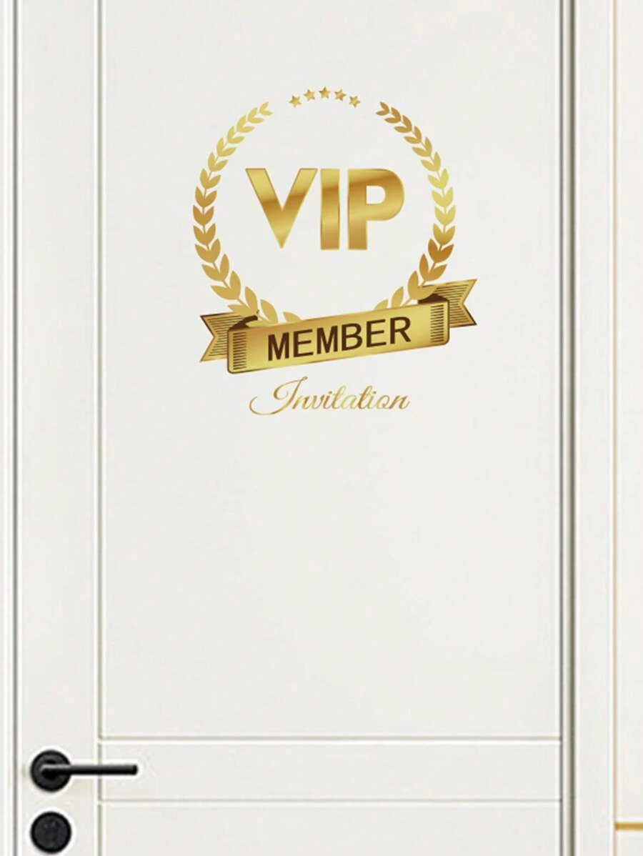 Self Adhesive VIP Lounge Door Sign One Sheet Premium Quality Decorative ...