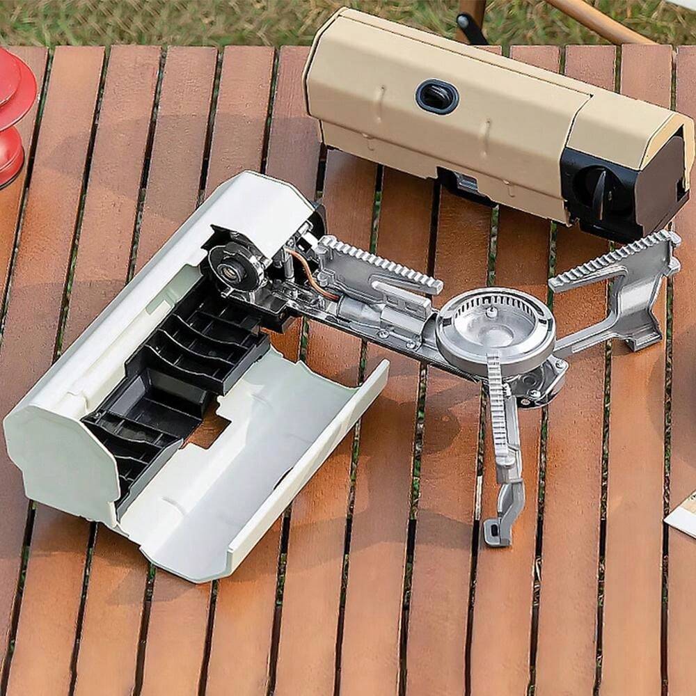 Mini Folding Box Stove Outdoor Camping Picnic Gas Stove Portable Fire ...