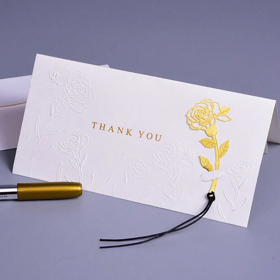 Thanksgiving Employee Appreciation Card With Foil Laser Effect, Rose ...