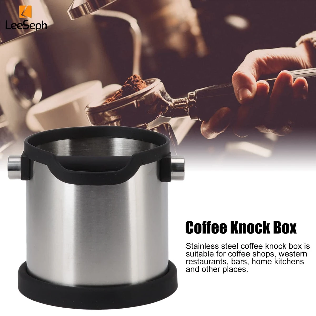 1pc Coffee Knock Box, Stainless Steel Construction Espresso Knock Box ...