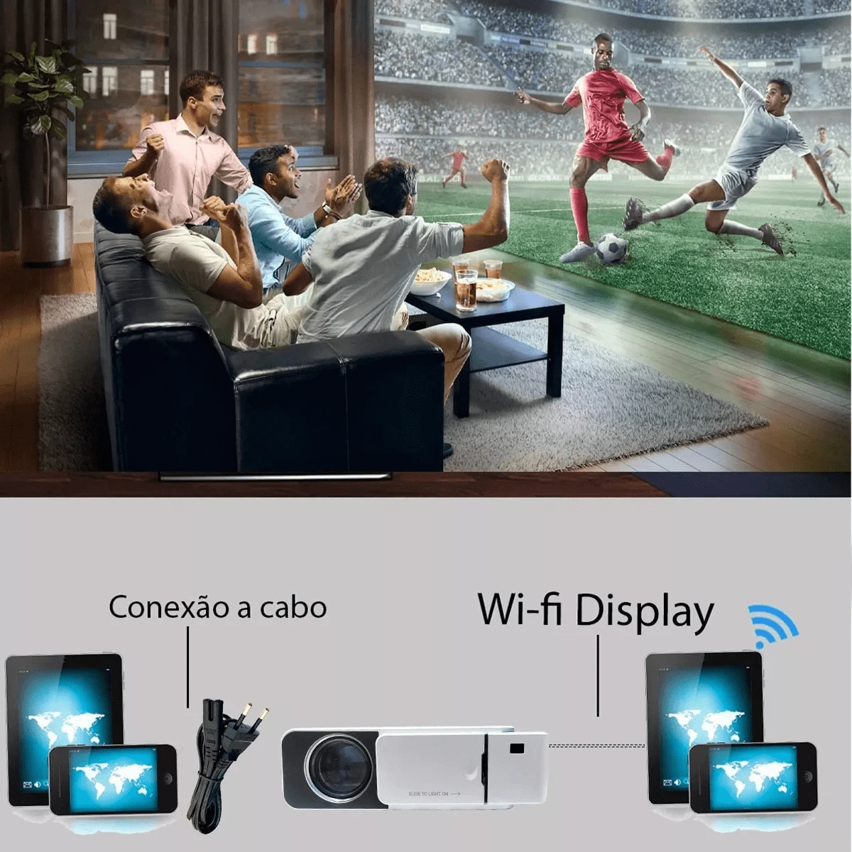 HD Multimedia Data Show Projector Portable Home HD Projector | SHEIN USA
