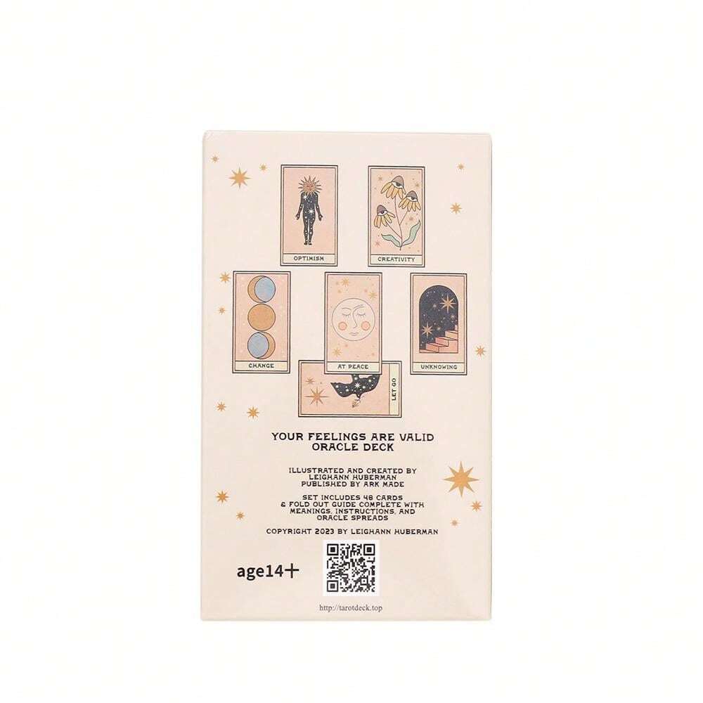 Your Feelings Are Valid Oracle Deck Set Includes 48 Cardse Fold Out Guide Complete With Meanings