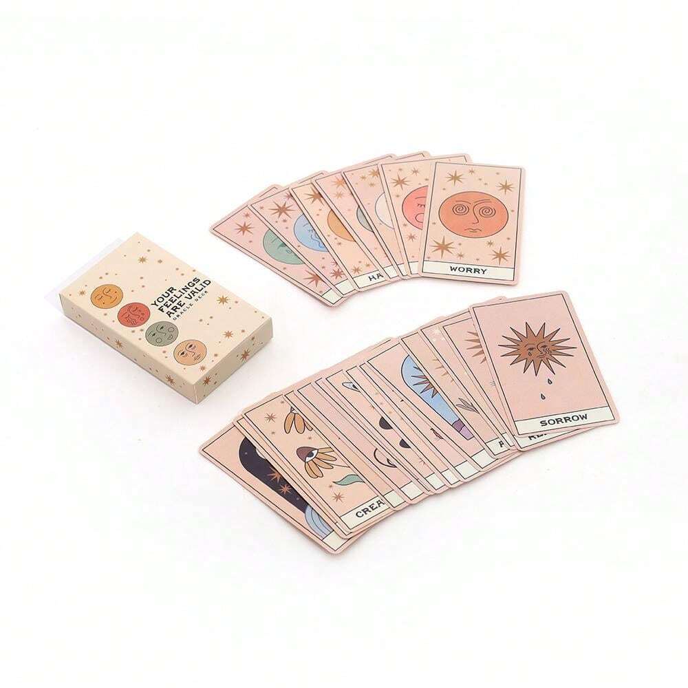 YOUR FEELINGS ARE VALID ORACLE DECK SET INCLUDES 48 CARDSE FOLD OUT ...