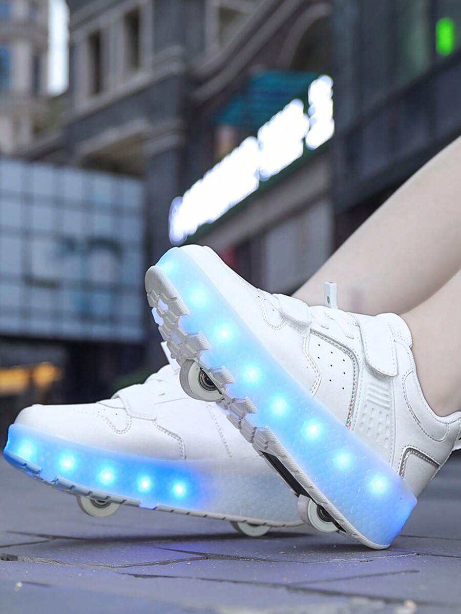 Roller Skate Shoes With Flashing Lights And Wheels For Men & Women ...
