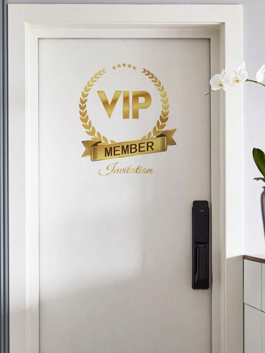 Self Adhesive VIP Lounge Door Sign One Sheet Premium Quality Decorative ...