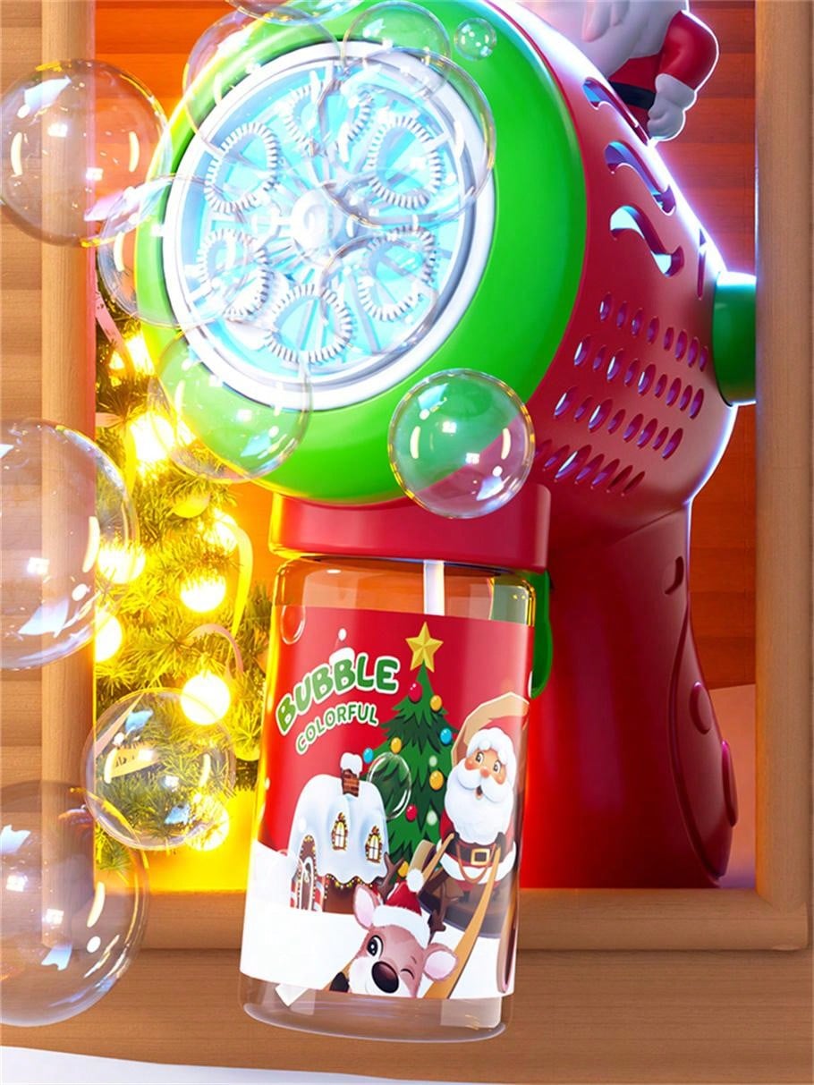 1pc 2024 New Christmas Santa Bubble Machine, Handheld Fully Automatic ...