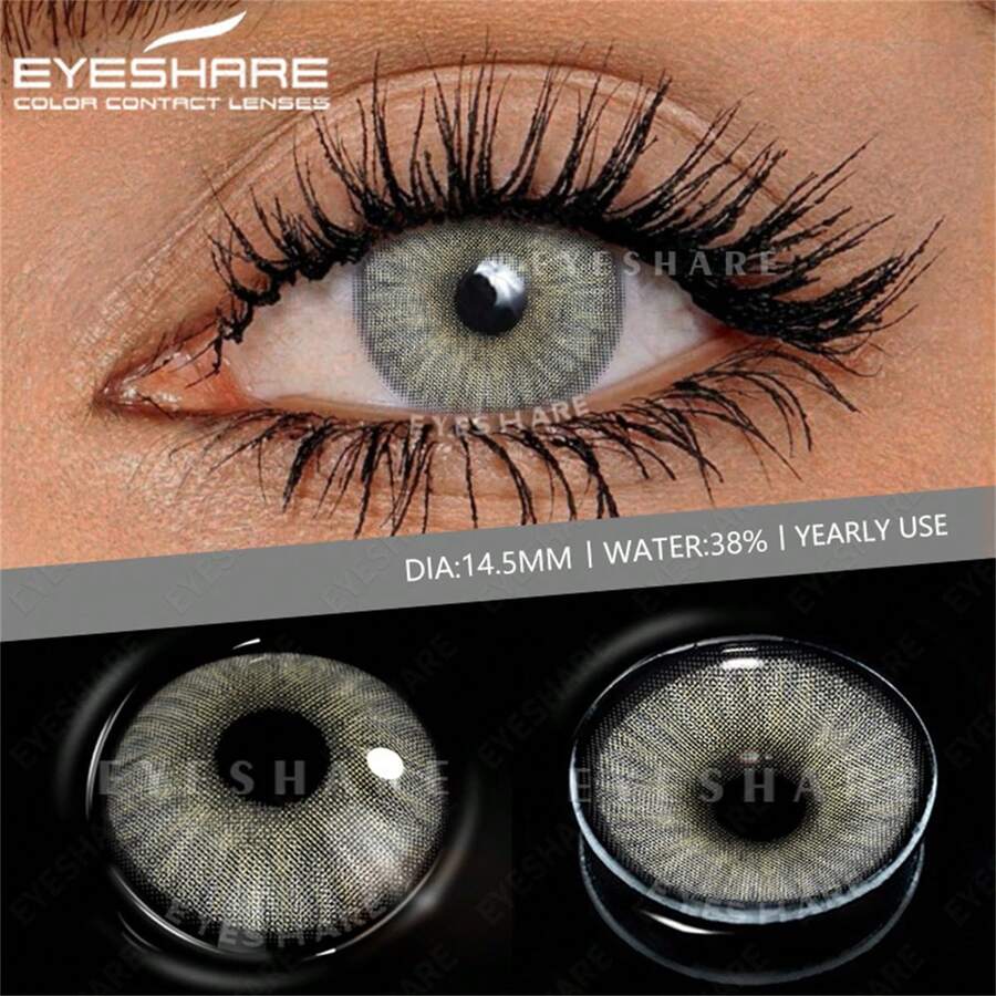 Eyeshare 1 Pair Colorful Contact Lenses For Eyes Fashion Blue Eye ...