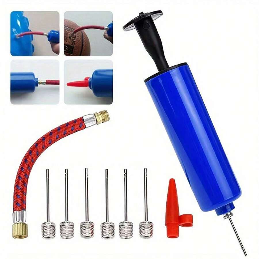 Flexible Hose Ball Pump Hand Pump Inflator Portable Basketball Pump ...