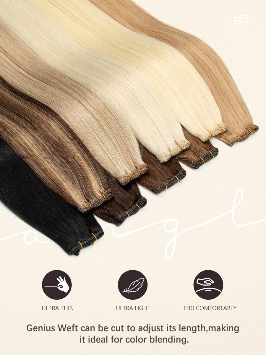 Extensões de Cabelo Genius Weft, Extensões de Cabelo Humano Costuradas ...