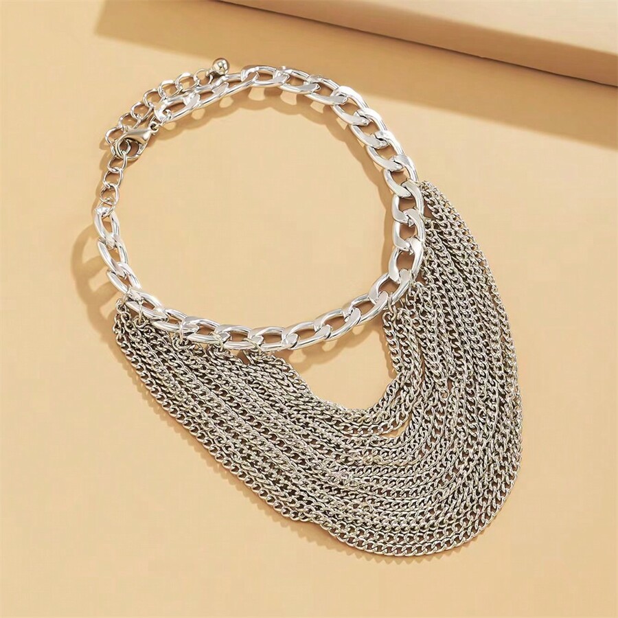 Flat Snake Bone Ankle Chain Female 2024 New Fashion Ins Cold Wind Foot ...