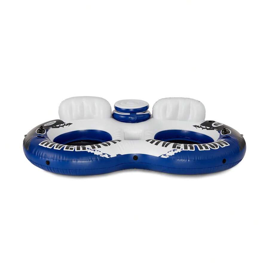 Intex River Run 2 Person Inflatable Tube Raft Float With Cooler For ...