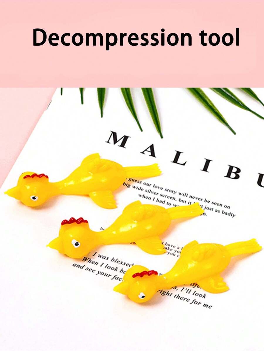 10 Pcs Catapult Turkey, Finger Slingshot Stress Relief Toys, Elastic ...