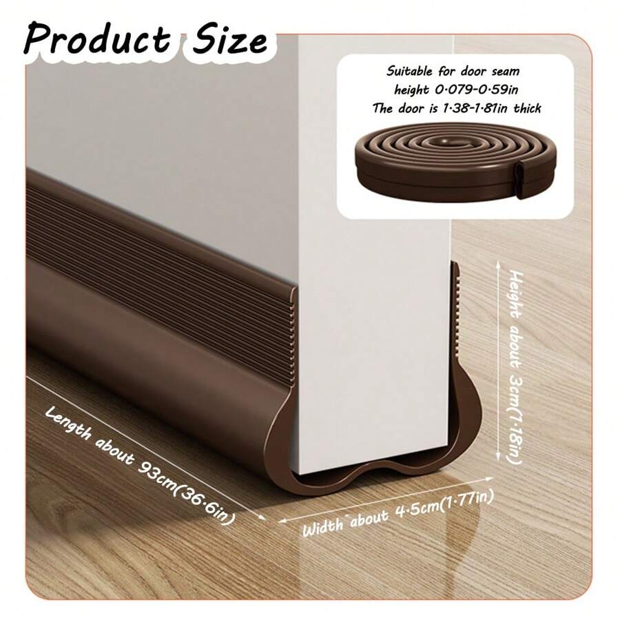 Door Draft Strip Under Door Sweep Silicone Door Draught Excluder Strip ...