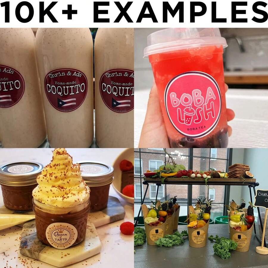 100Pcs Custom Stickers Personalized Business Labels Decals Customized ...