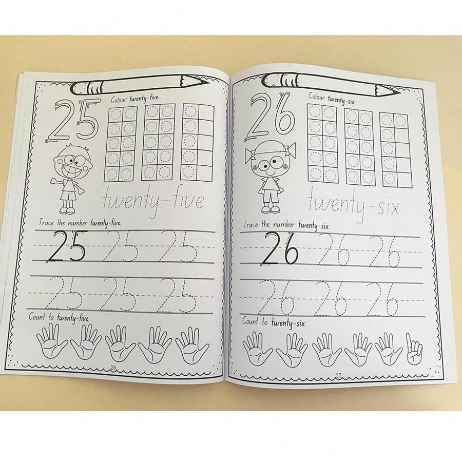 Lachilly 32 Pages Tracing Numbers Workbook For Kids: 123 Early Learning ...