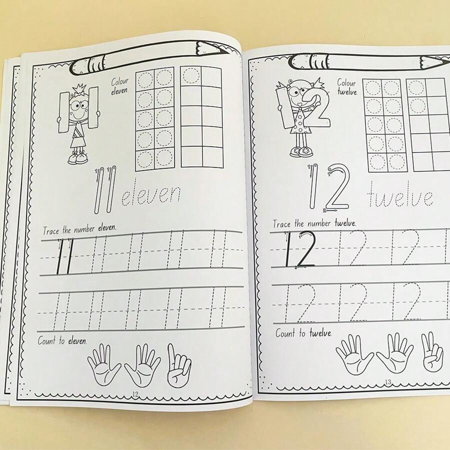 Lachilly Preschool Numbers 1-20 Tracing Book: 32 Pages Math Handwriting ...