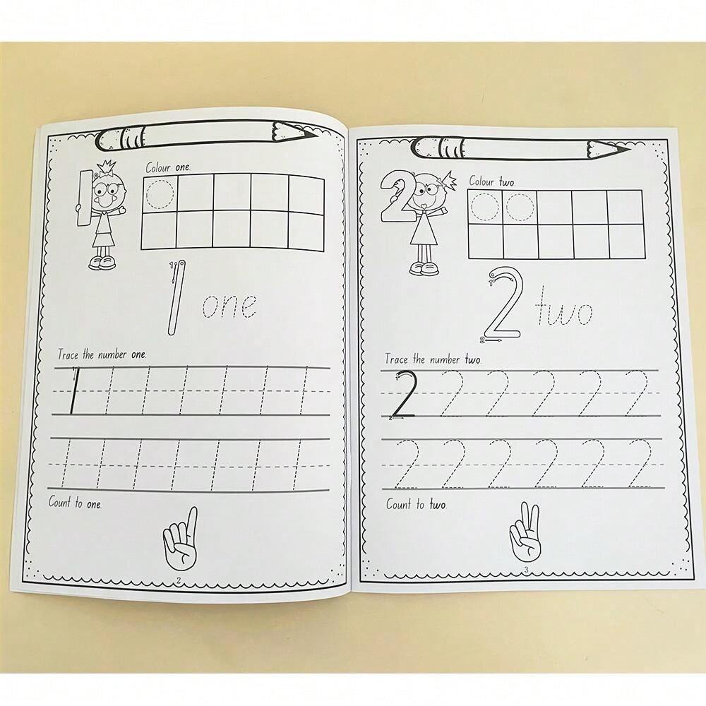 Lachilly 32 Pages Tracing Numbers Workbook For Kids: 123 Early Learning ...