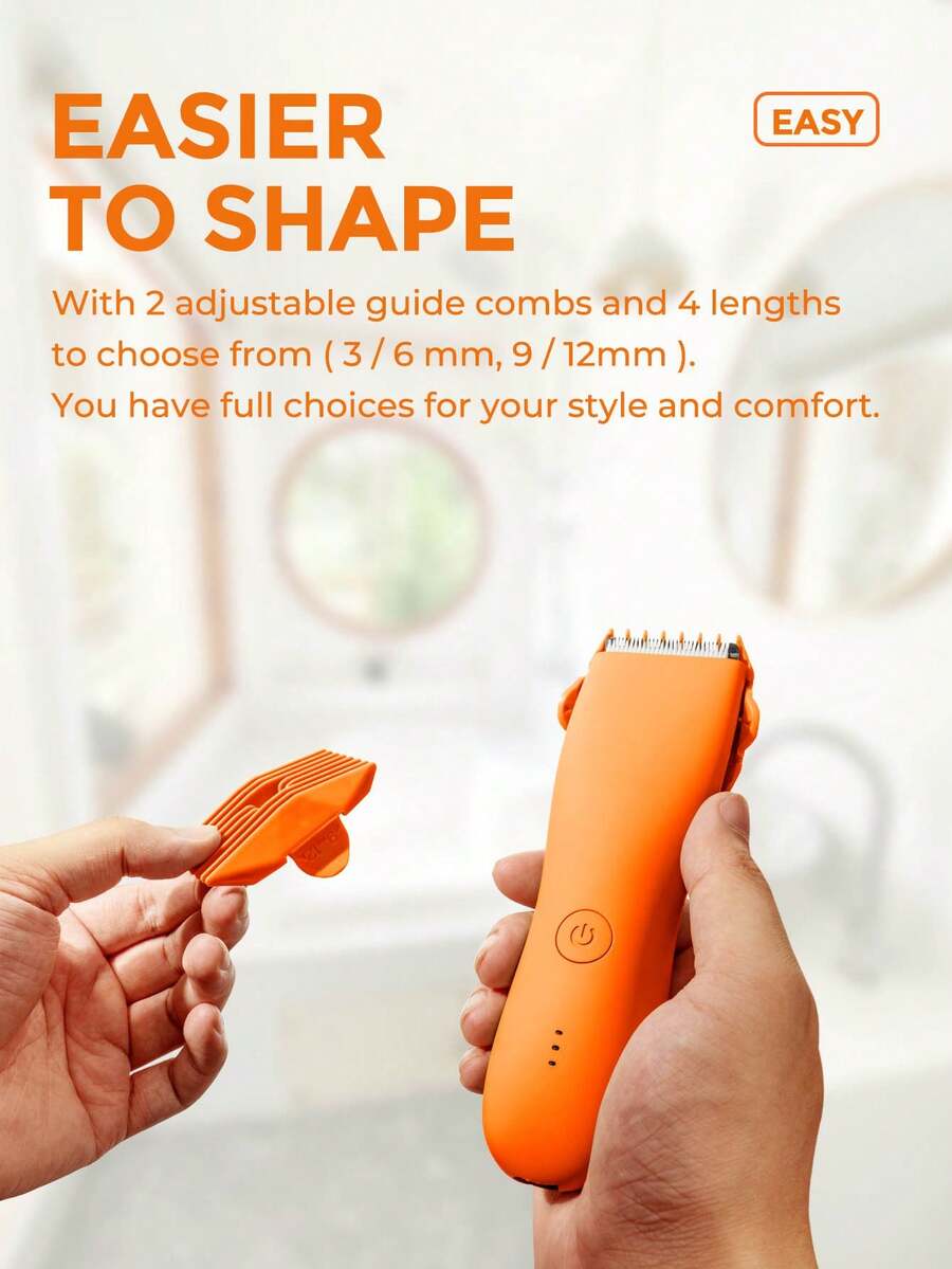 Professional Body Hair Trimmer, Groin & Body Manscape Trimmer For Men ...