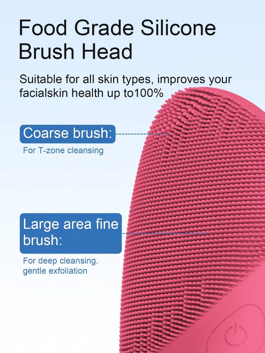 Electric Soft Silicone Tooth Facial Cleanser, Facial Cleansing Brush ...