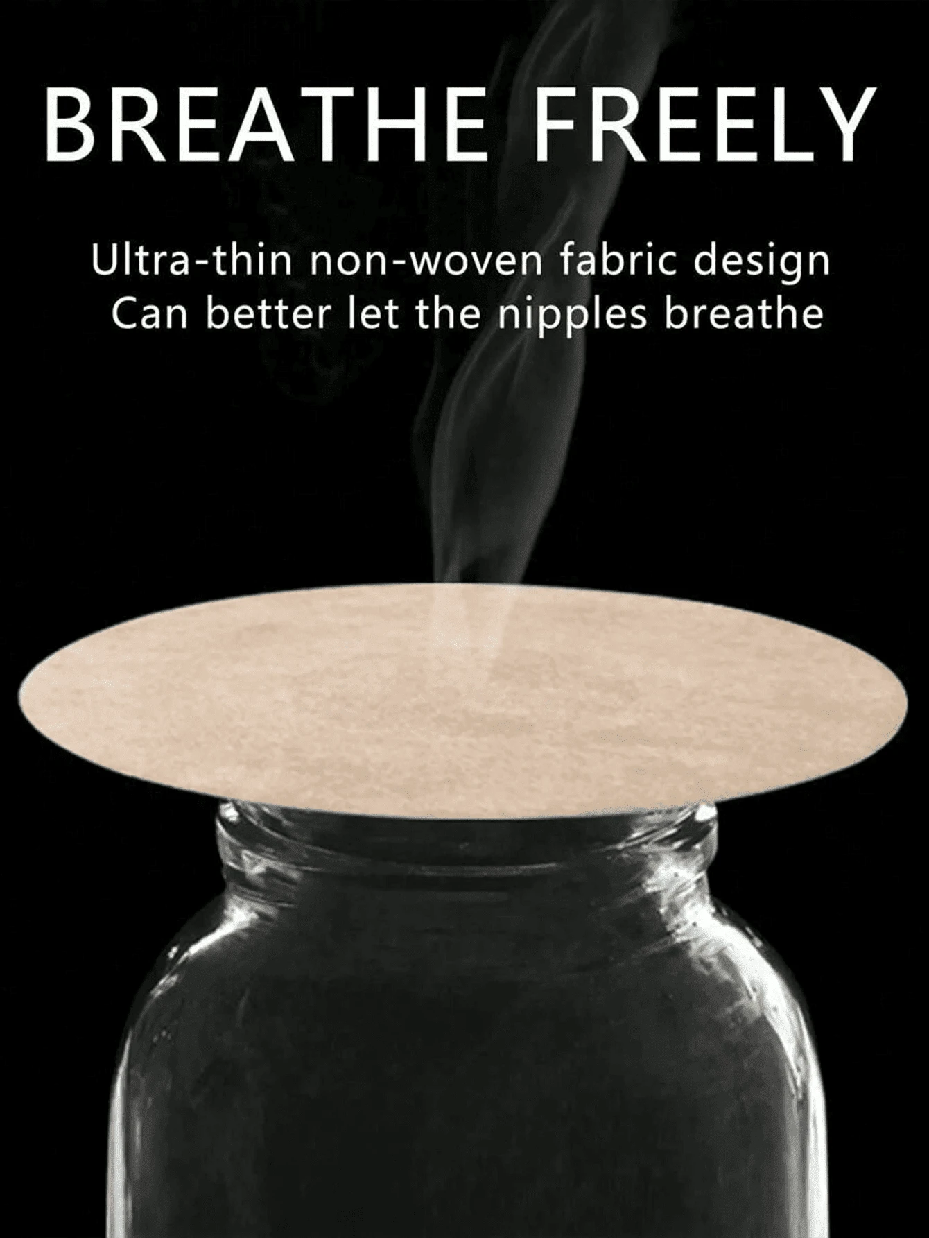 20 Pieces (Round 10 + Flower 10) Breast Stickers - Disposable Non-Woven ...