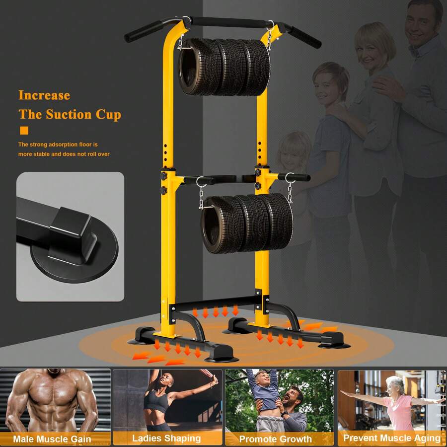 Soges Soges Tower Pull Up Bar Station, Free Standing Pull Up Rack Dip ...