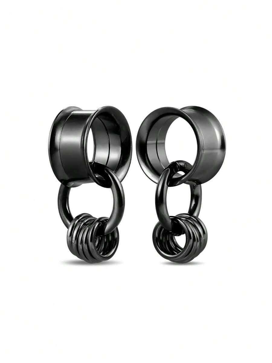 1 Pair Of Basic Gauges + 1 Large Loop + 5 Small Loops Ear Canal Plugs ...