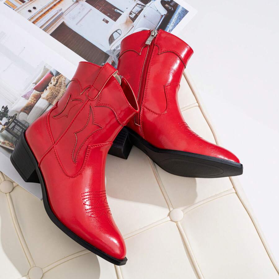 Botas vaqueras Comfyshoes para mujer, botas vaqueras occidentales ...