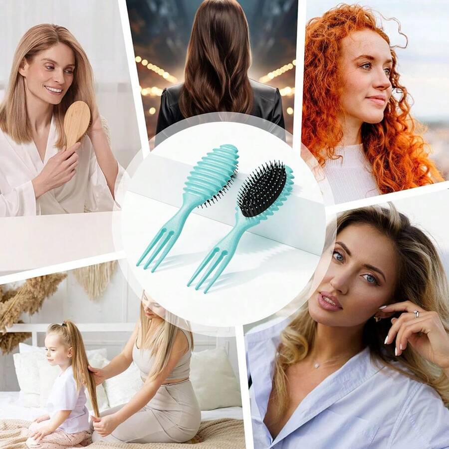1 Pack Curl Defining Brush 2024 Newest Boar Bristle Hair Brush Styling Brush Curl Define