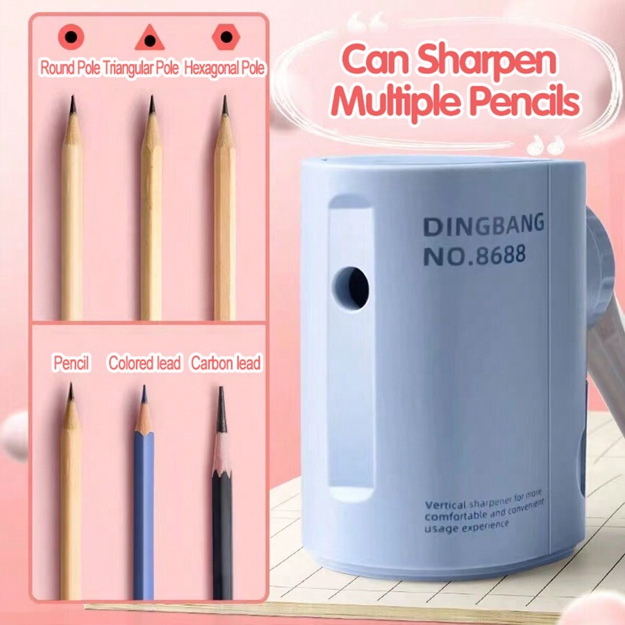 Adjustable Thickness Hand Cranked Pencil Sharpener For Students And ...