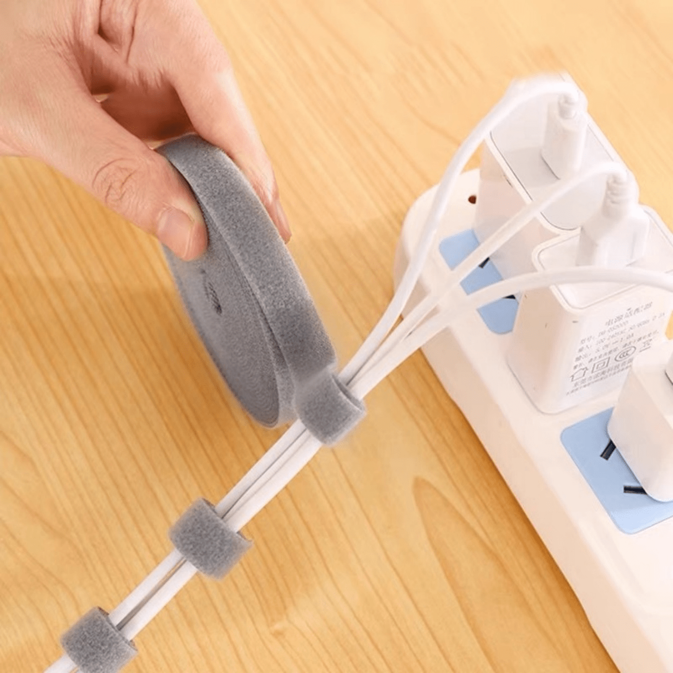 Random Color Reusable Hook & Loop Cable Ties, For Computer & Power ...