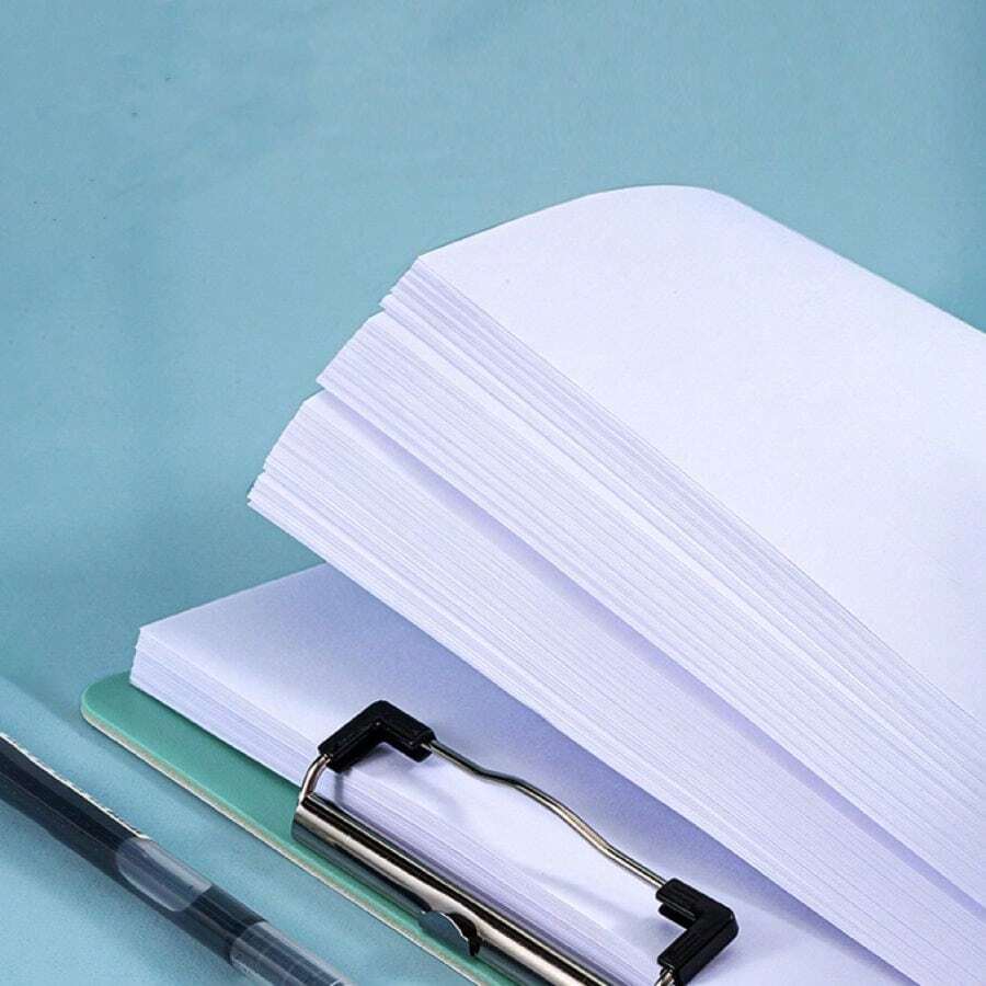 A4 Writing Pad Folder Clamp Hard Board Test Paper Clip Vertical Record ...
