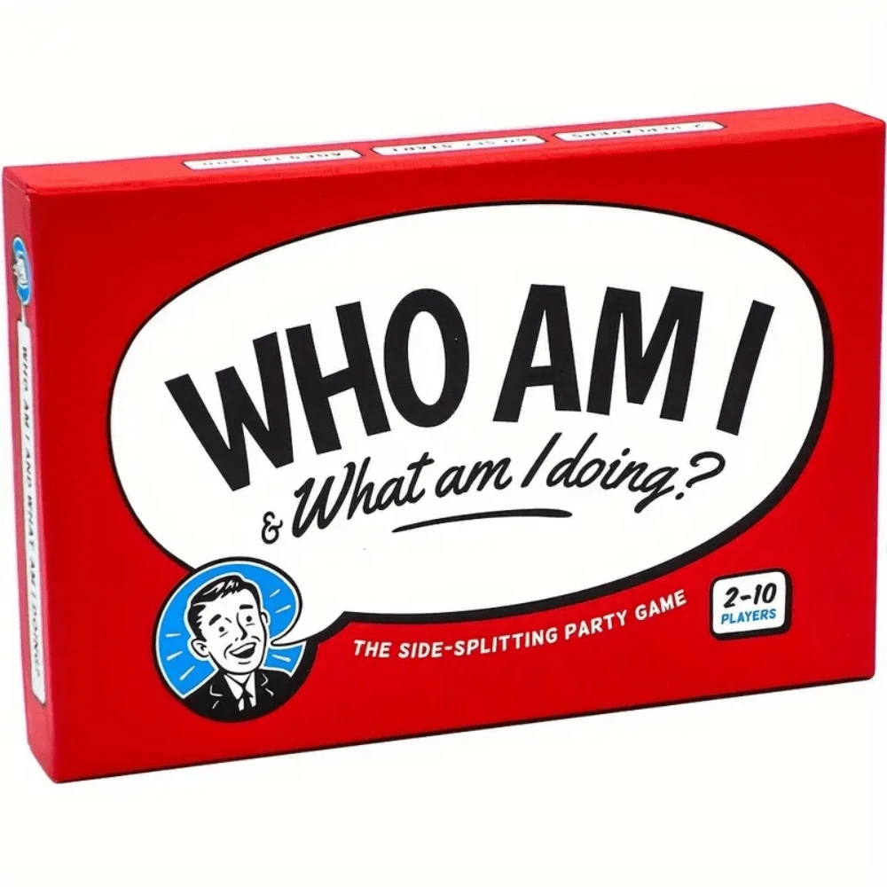 Who Am I & What Am I Doing Card Game, Funny Player Party Game Charades ...