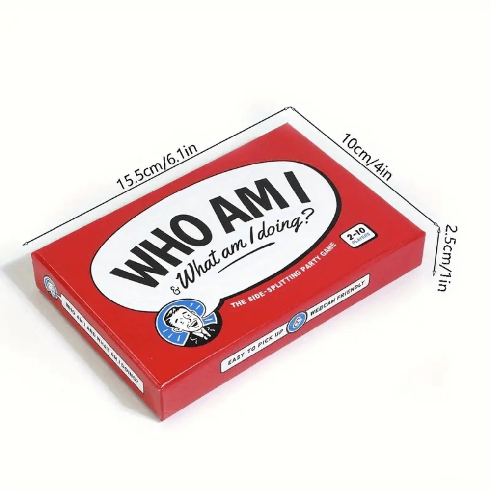 Who Am I & What Am I Doing Card Game, Funny Player Party Game Charades ...