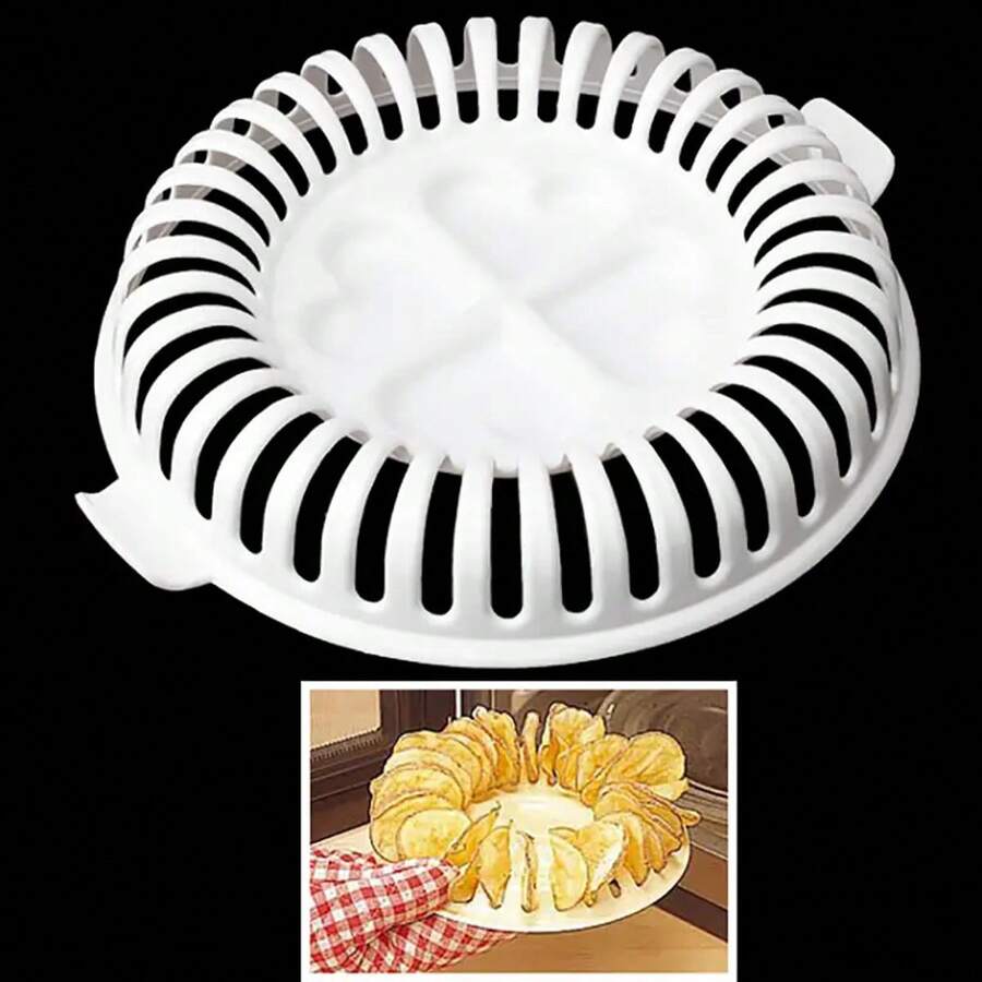 1pc Microwave Potato Chip Maker - Easily Create Crispy Homemade Snacks ...