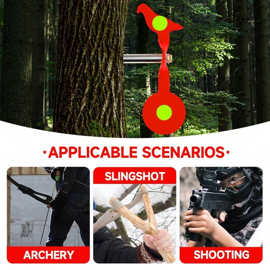 5.5-Inch 3M Thick Red Bird Bi Directional Rotating Target Insertion ...