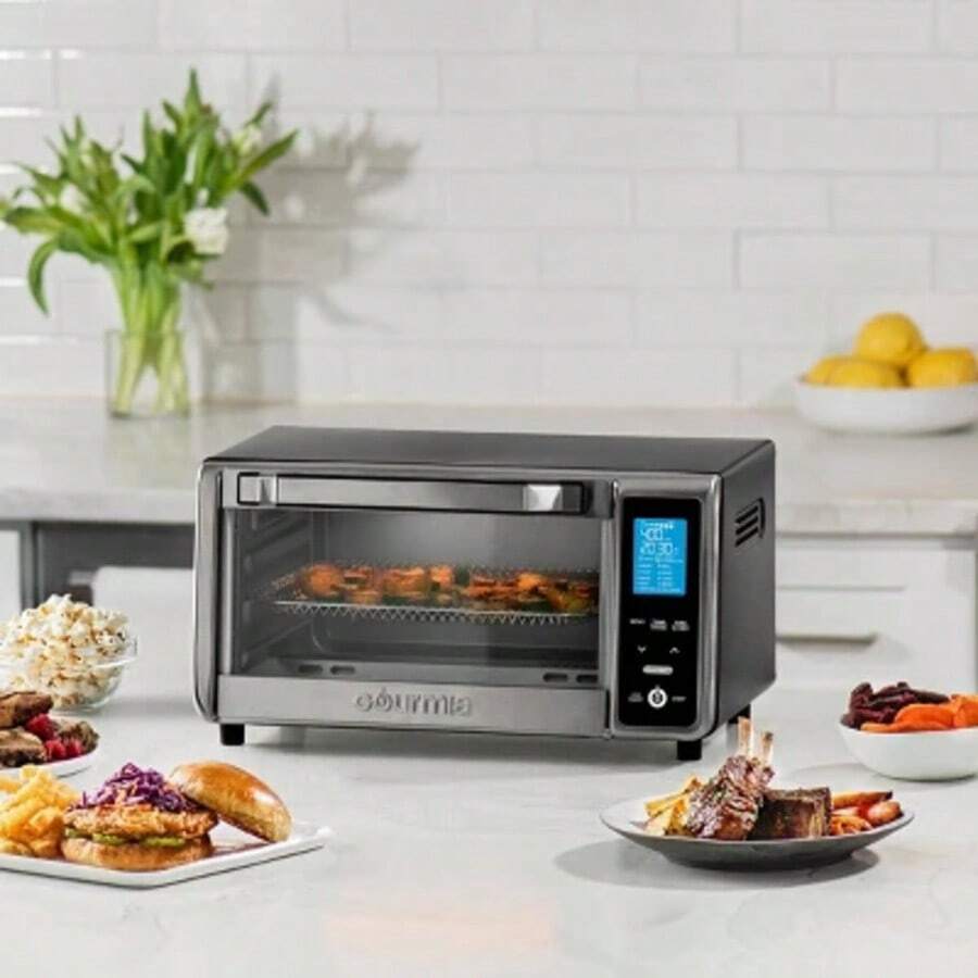 Gourmia Digital 4-Slice Toaster Oven Air Fryer With 11 Cooking ...