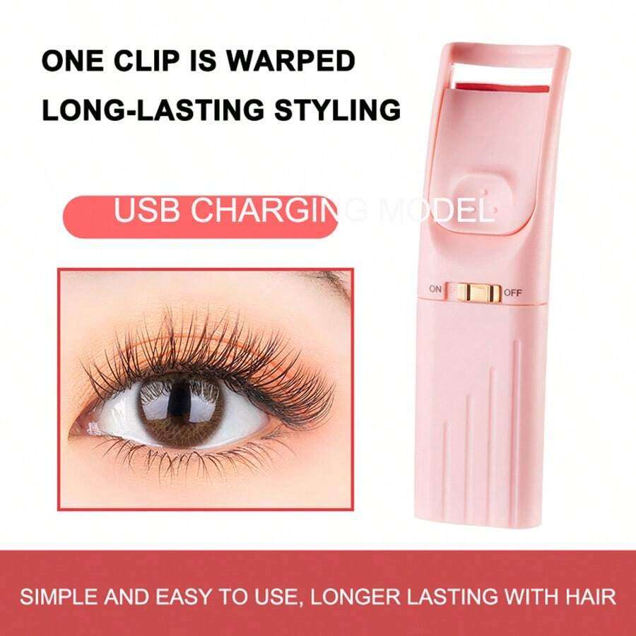 Electric Heated Eyelash Curler, Rechargeable Temperature Control Portable Mini Eyelash Curling ...