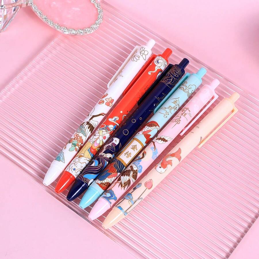 6pcs Vibrant Koi Fish Gel Pens Set - Smooth Writing Experience ...