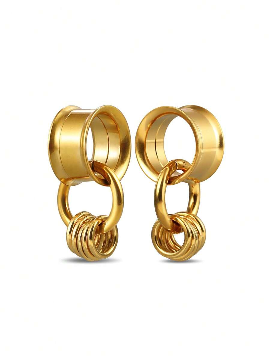 1 Pair Of Basic Gauges + 1 Large Loop + 5 Small Loops Ear Canal Plugs ...