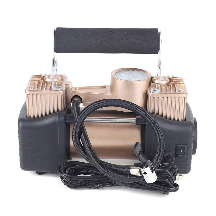 12V Double Cylinder Air Pump Compressor Car Auto Tire Inflator 150PSI ...