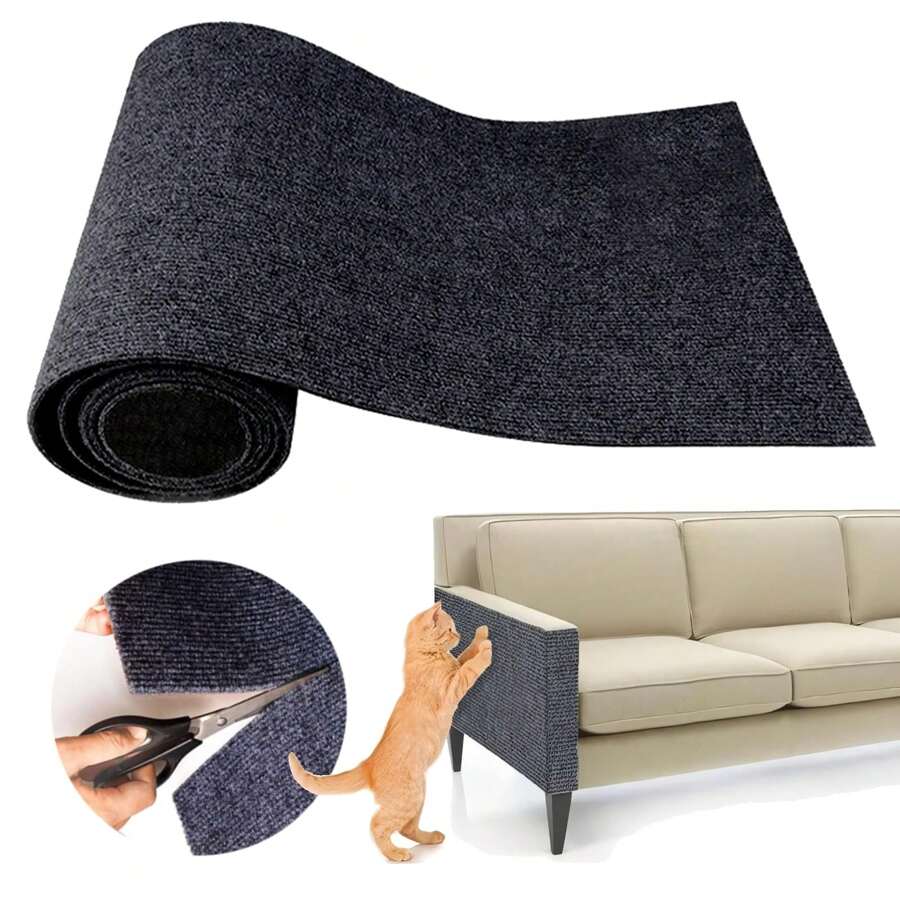 Cat Scratching Mat Self-Adhesive Trimmable Carpet Cat Scratching Post ...