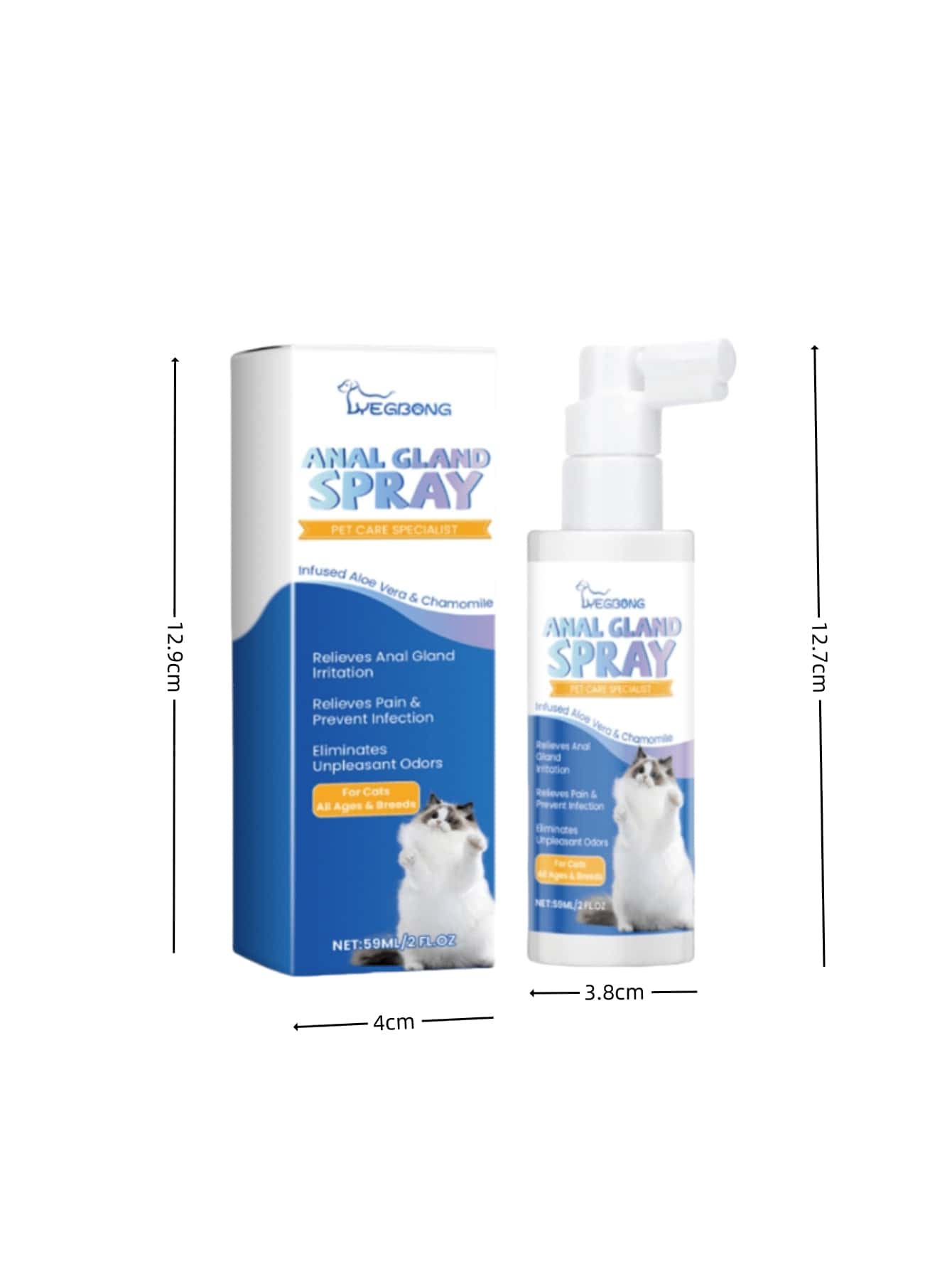 Spray per eliminare gli odori della ghiandola del gatto, spray per la ...