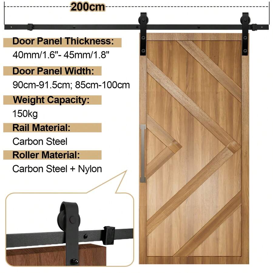 Jiubiaz Sliding Door System Floor Guide Roller Guide Rail Sliding Door ...